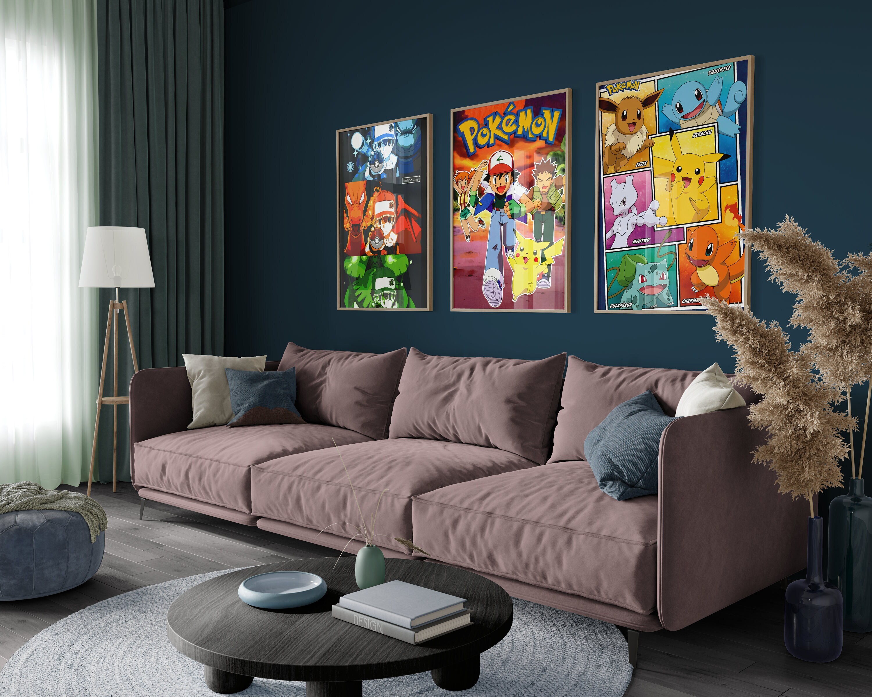 Pokemon Set of 3 Posters, Movie Cover, Pokemon Poster, Ash, | Inspire ...