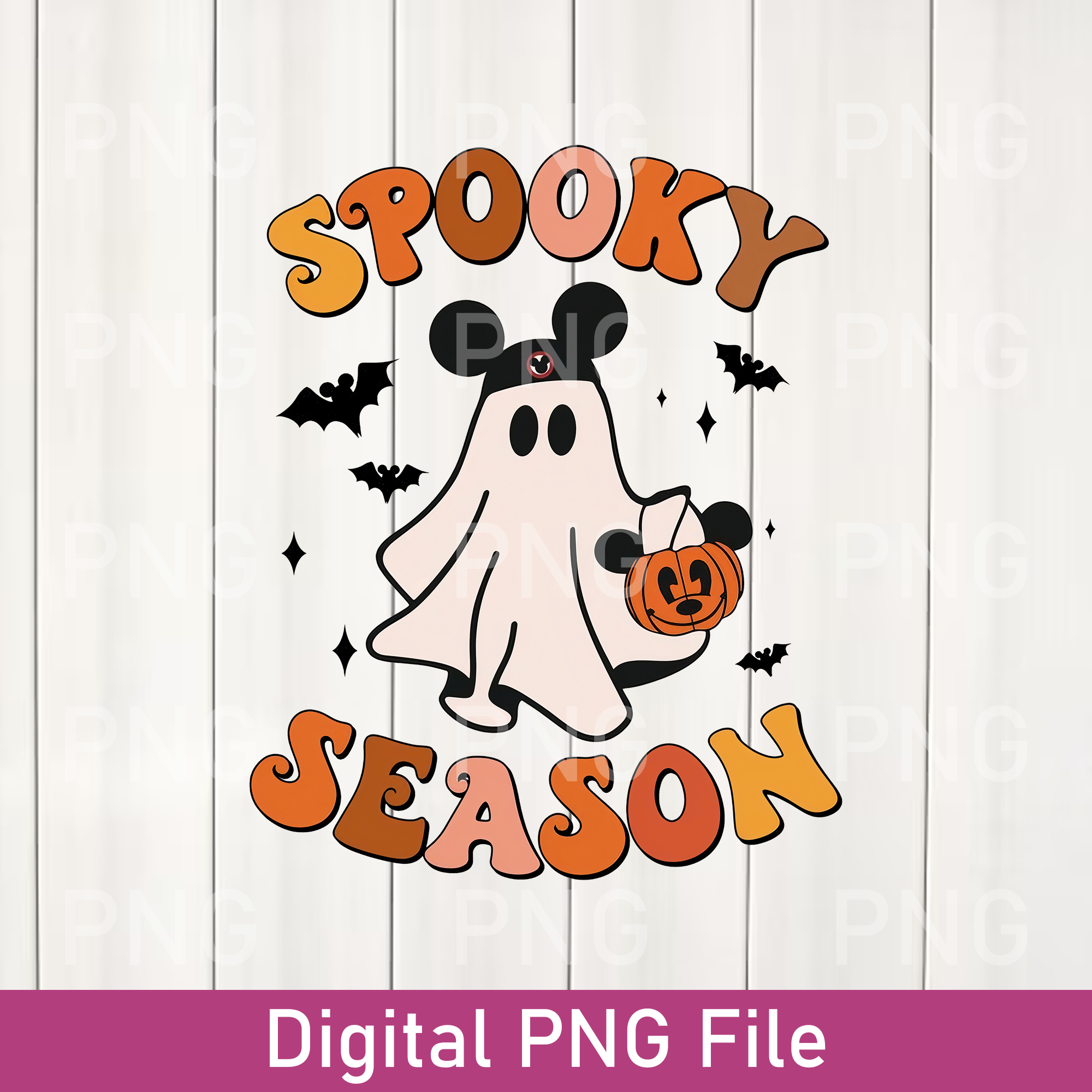 Mickey Ghost Spooky Season PNG, Mickey Boo Halloween PNG, Pu | Inspire ...