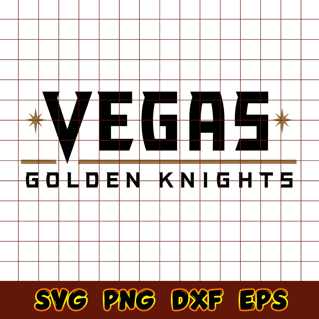 Vegas Golden Knights Text Logo Svg, Vegas Golden Knights Svg | Inspire ...