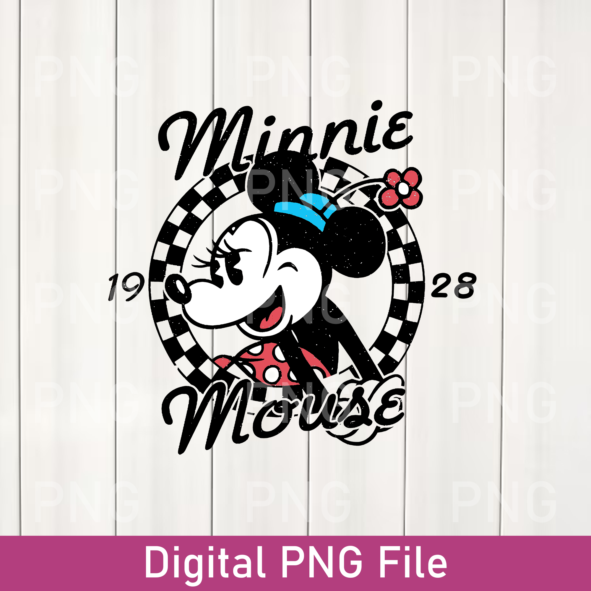 Retro Minnie Character Est 1928 PNG, Disney Minnie Mouse PNG | Inspire ...