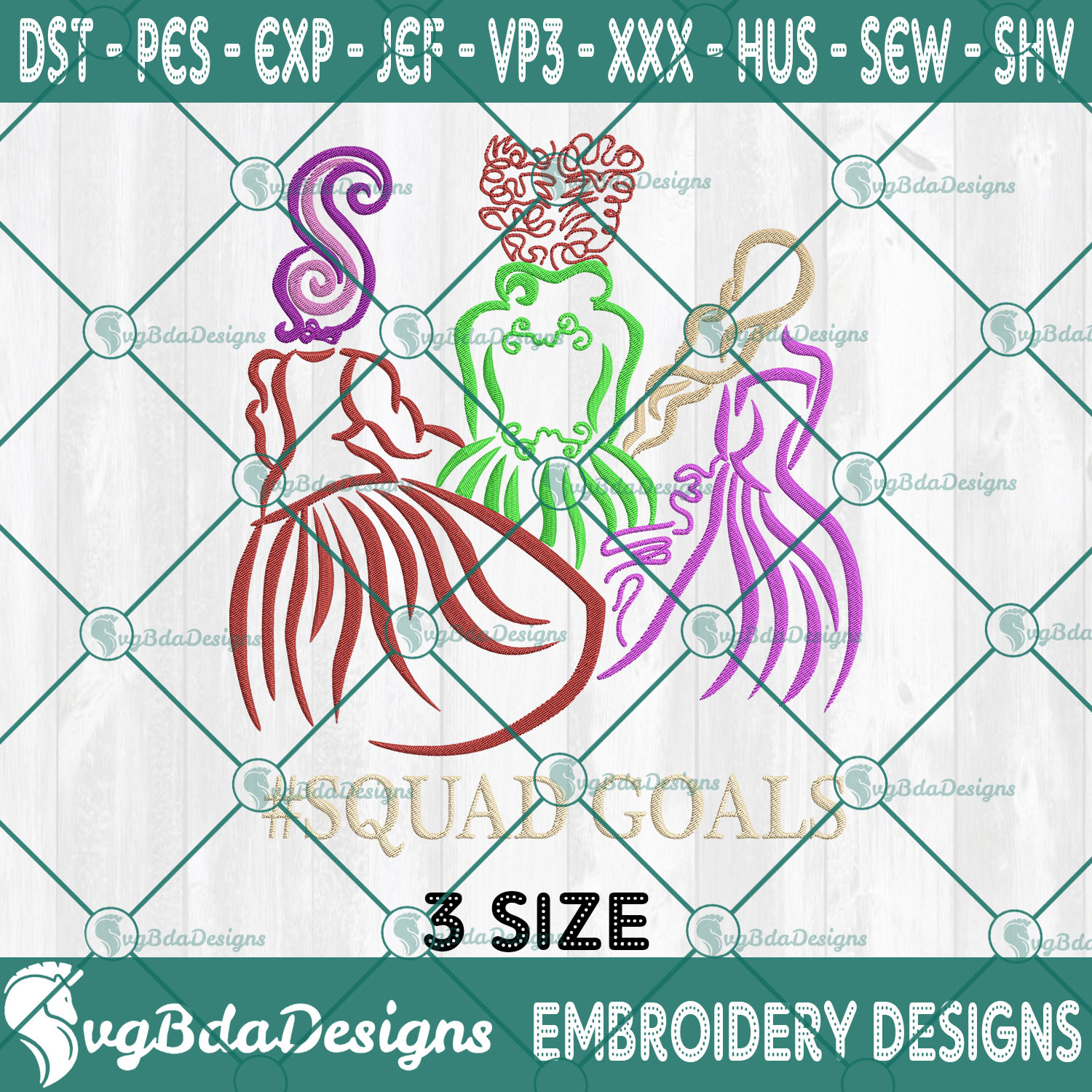 Sanderson Sister Squad Goals Embroidery Designs, Sanderson S | Inspire ...