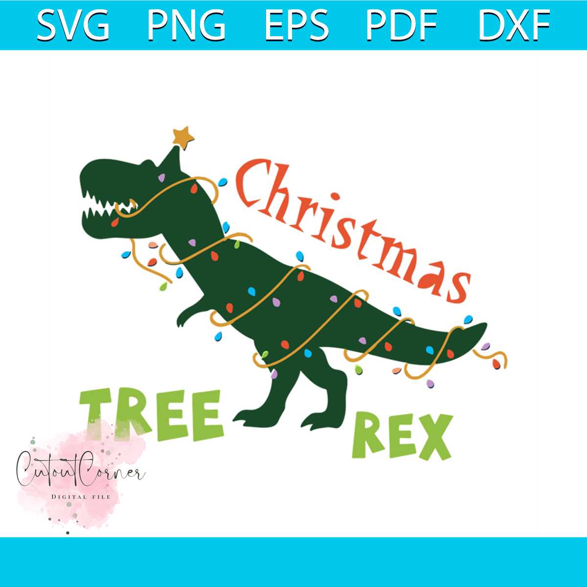 Funny Christmas Tree Rex svg, Christmas Svg, Christmas Trex - Inspire ...