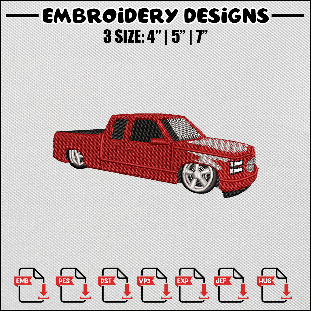 Red car embroidery design, Car embroidery, Car design, Embro | Inspire ...