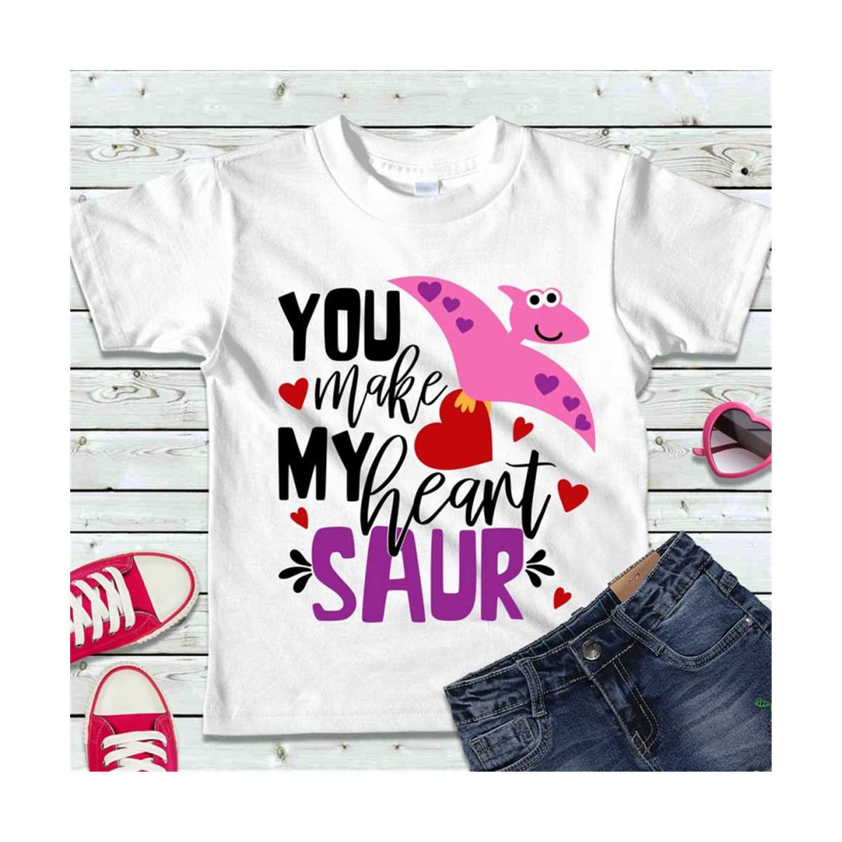 heart saur svg - Inspire Uplift