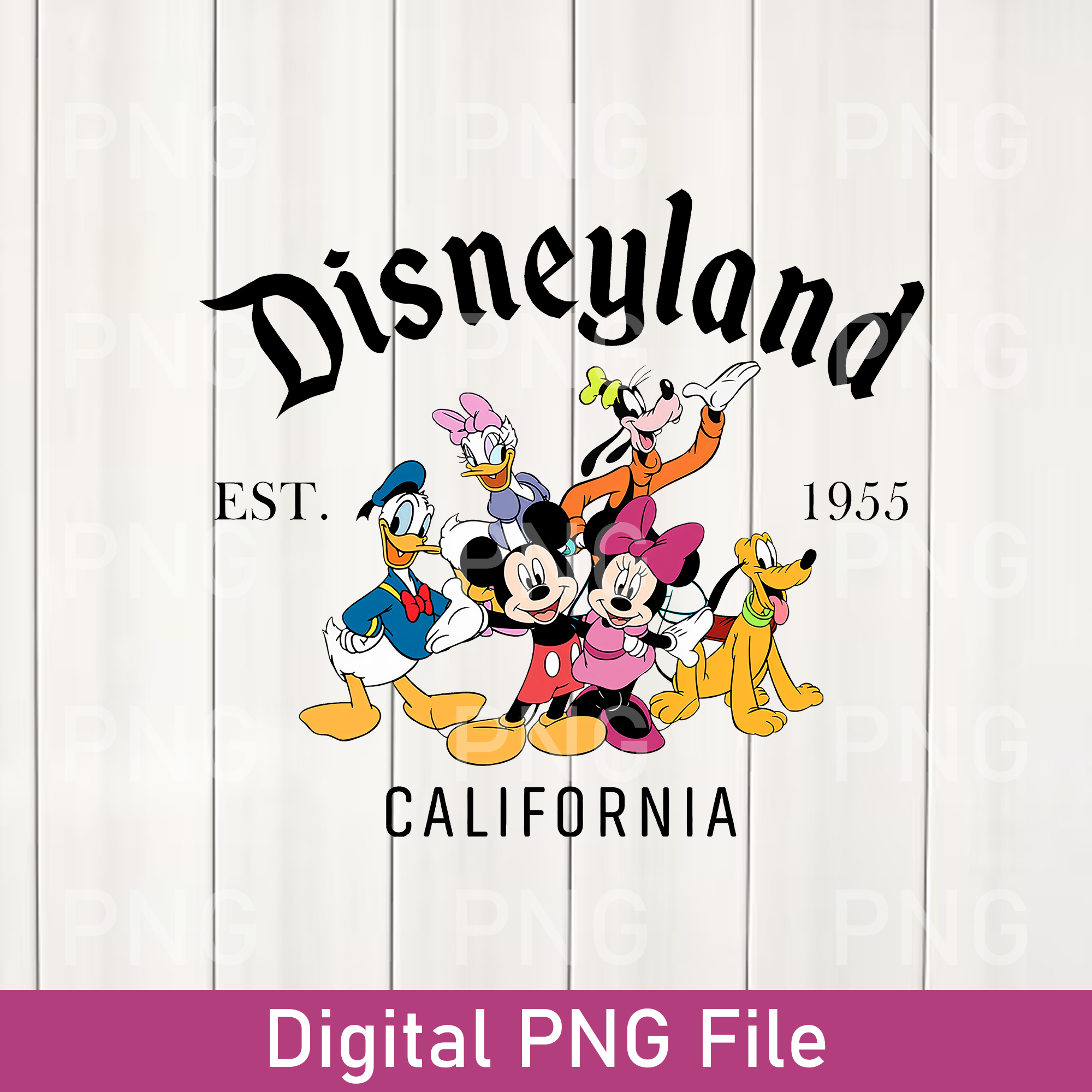 Disneyland Est 1955 PNG, Vintage Disneyland PNG, Disneyland | Inspire ...