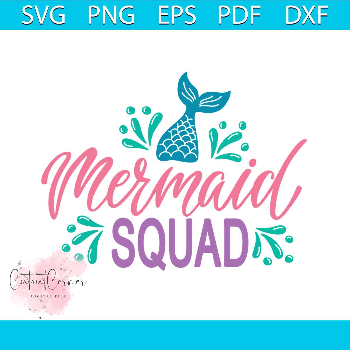 Mermaid Squad Svg | Inspire Uplift