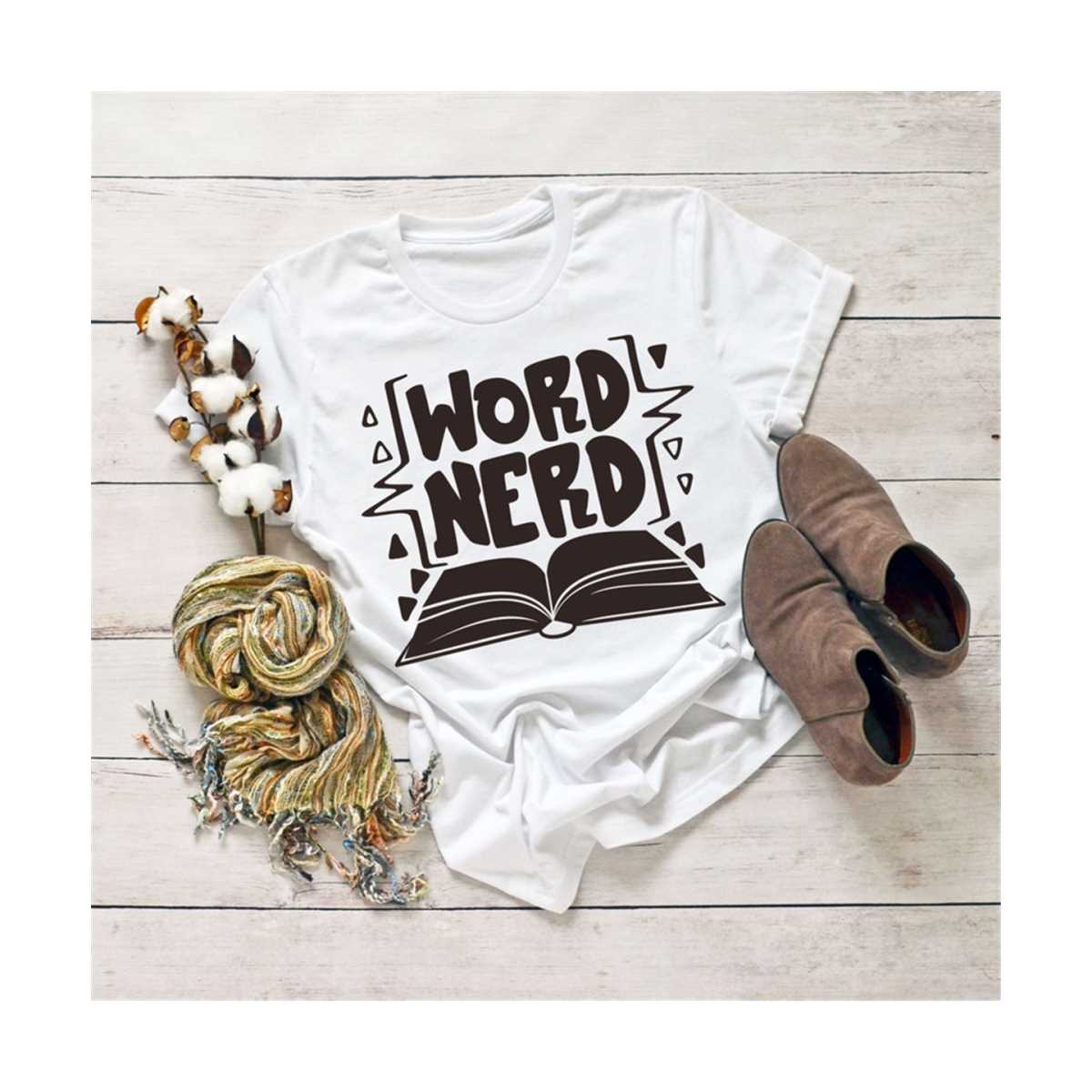 Word Nerd SVG cutting file,reading SVG, teacher svg,school s | Inspire Uplift