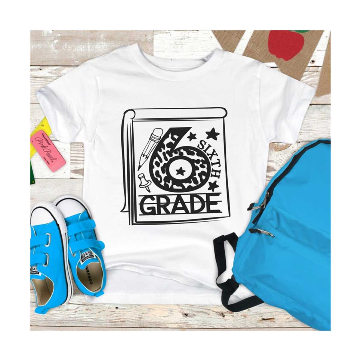 Sixth grade SVG cutting file, Back to school, Sixth grade sv | Inspire ...