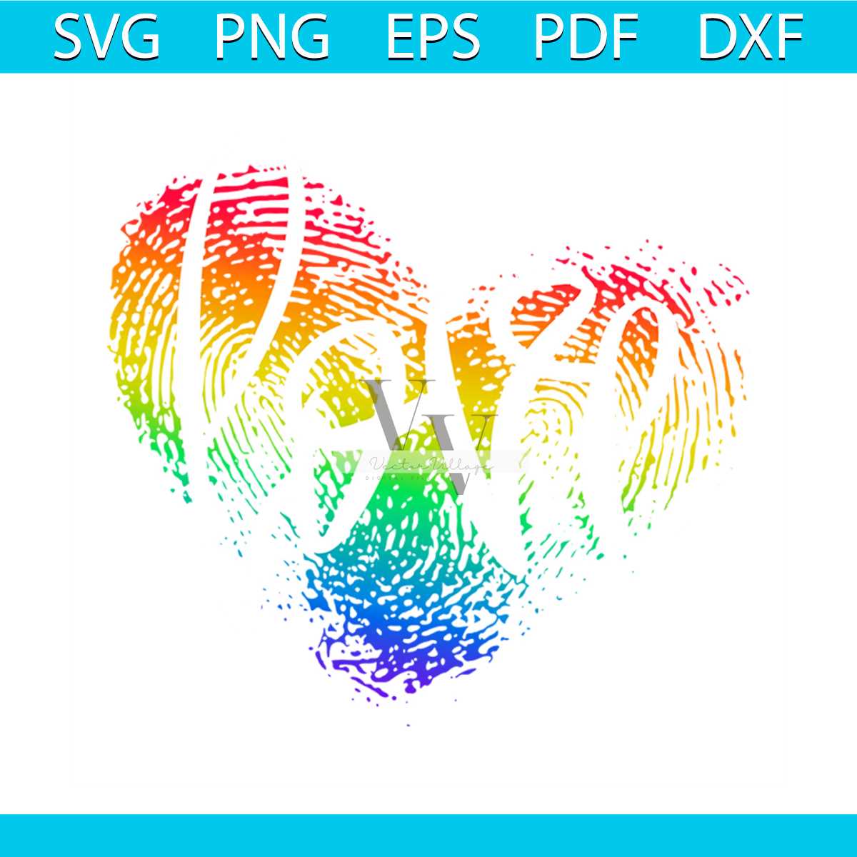 Conceptual poster with hand lettering and fingerprint heart | Inspire ...