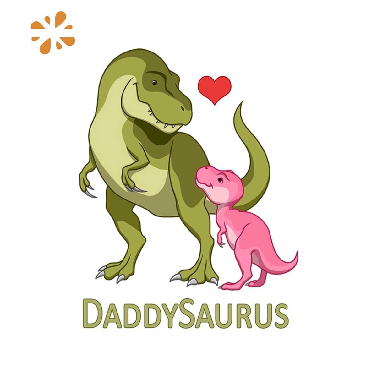 DaddySaurus T Rex Father & Baby Girl Dinosaurs svg, Family S - Inspire Uplift
