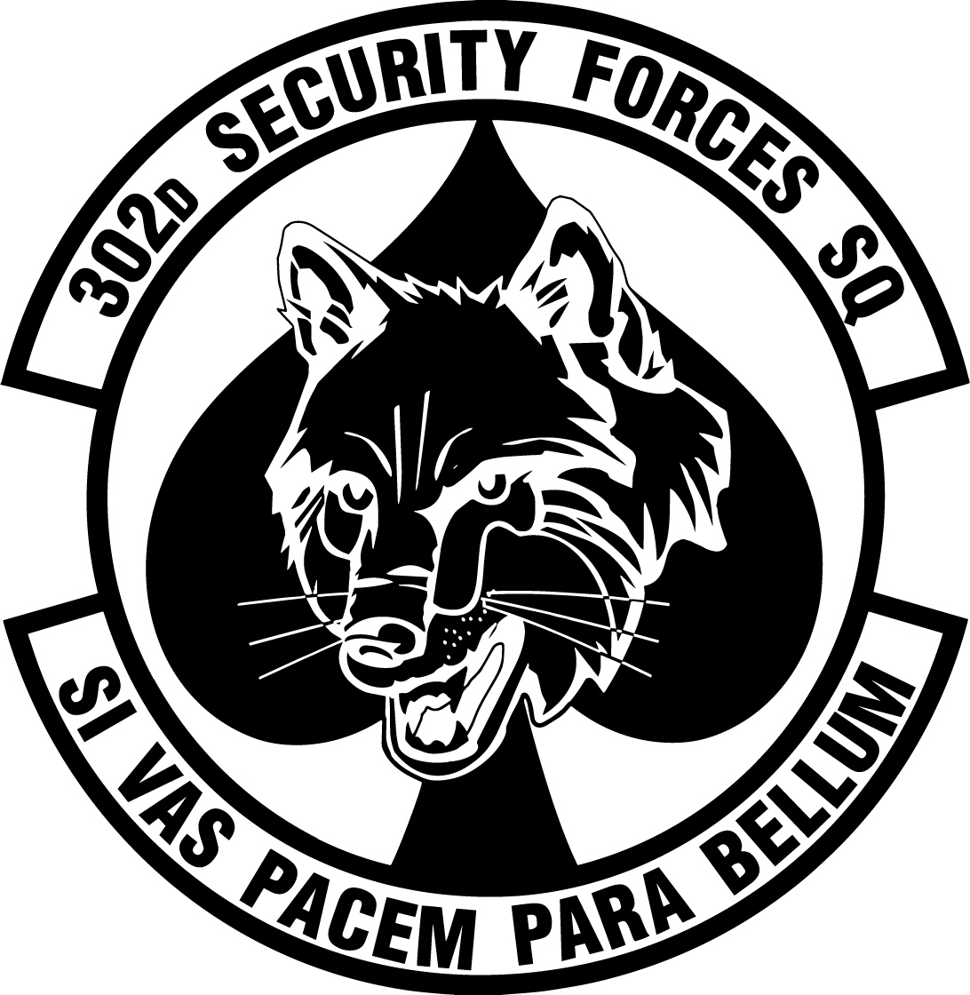 302 Security Forces SQ, Squadron emblem, patch, logo vector | Inspire ...