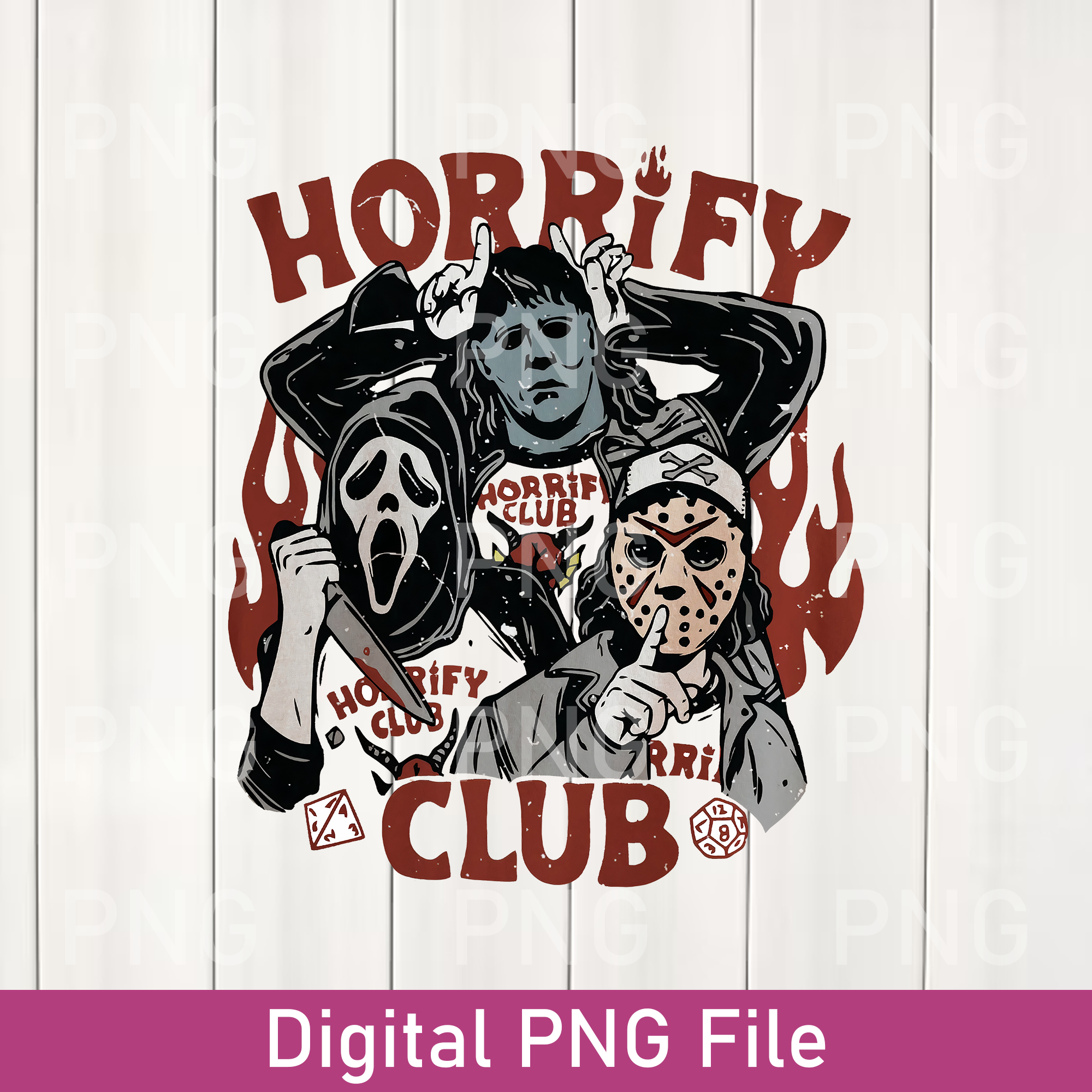 Horrify Club Horror Teams PNG, Halloween Horror Nights 2023 | Inspire ...