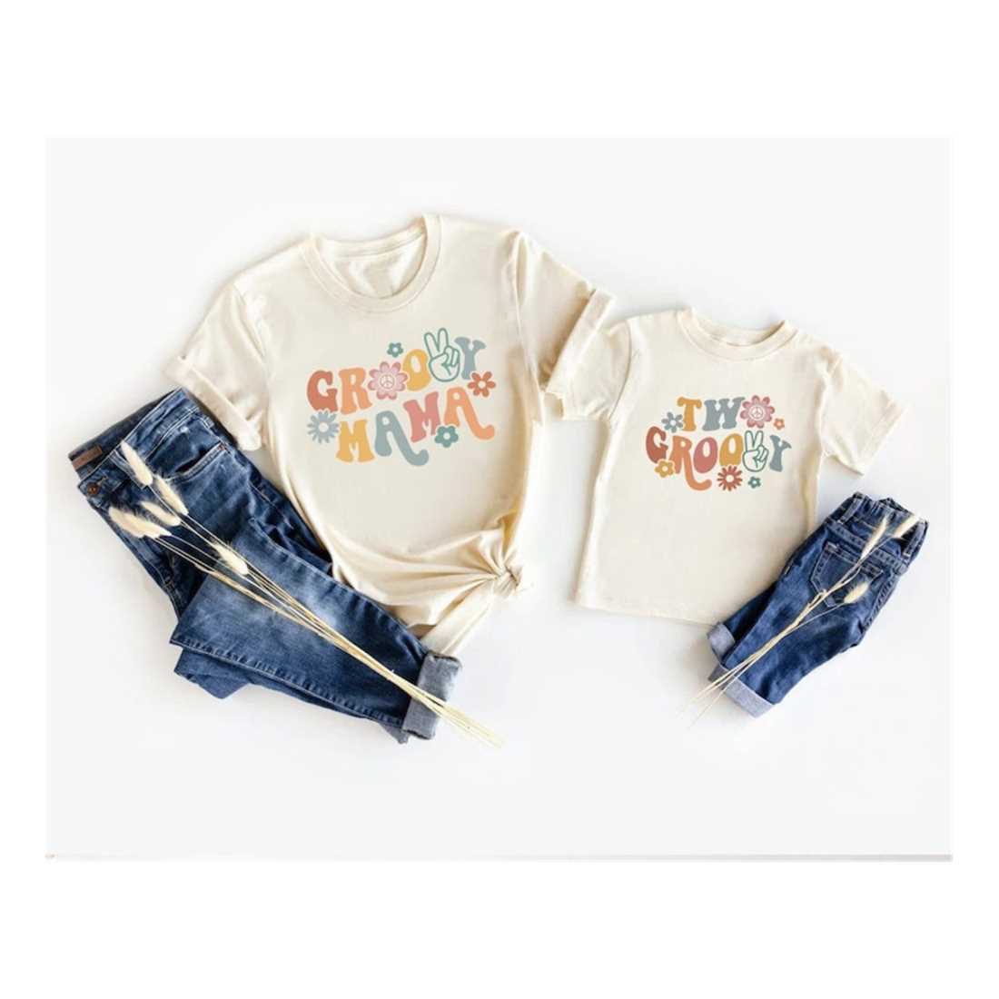 Two Groovy Family Matching Shirts, Birthday Groovy Retro Wil | Inspire ...