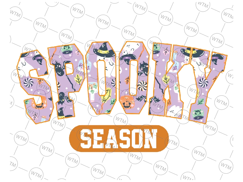 Retro Spooky Season Png, Retro Halloween Png, Halloween Horr | Inspire ...