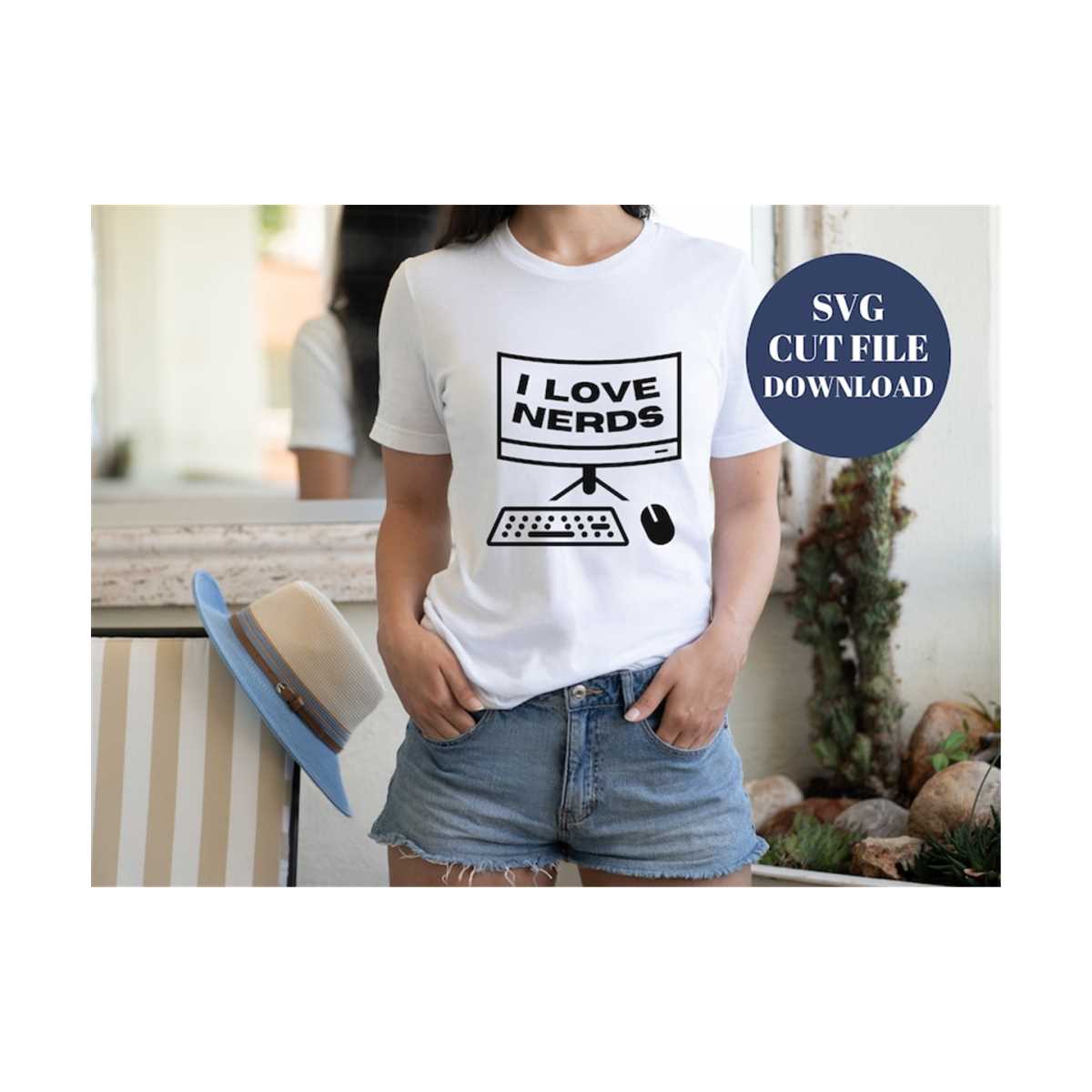 I Love Nerds - SVG Cut File - Nerd Love Cricut Cut File - F | Inspire Uplift