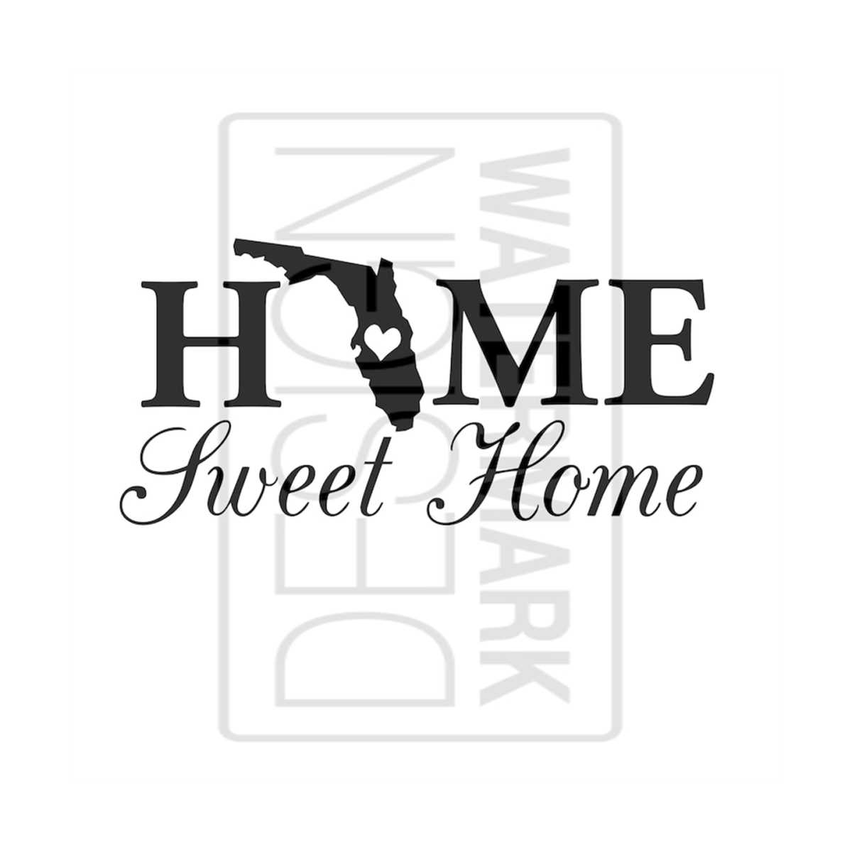 Home Sweet Home Florida - Cricut - Silhouette - Vector Cut - | Inspire ...
