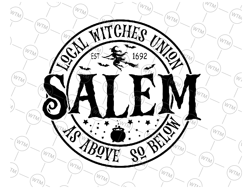 Salem Witch 1692 They Missed One Svg, Local Witches Union As | Inspire ...
