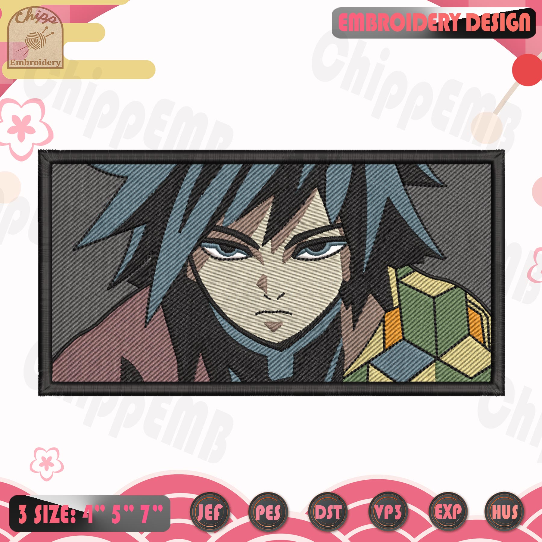 Demon Slayer Friends Embroidery Design, Anime Embroidery Fil | Inspire ...