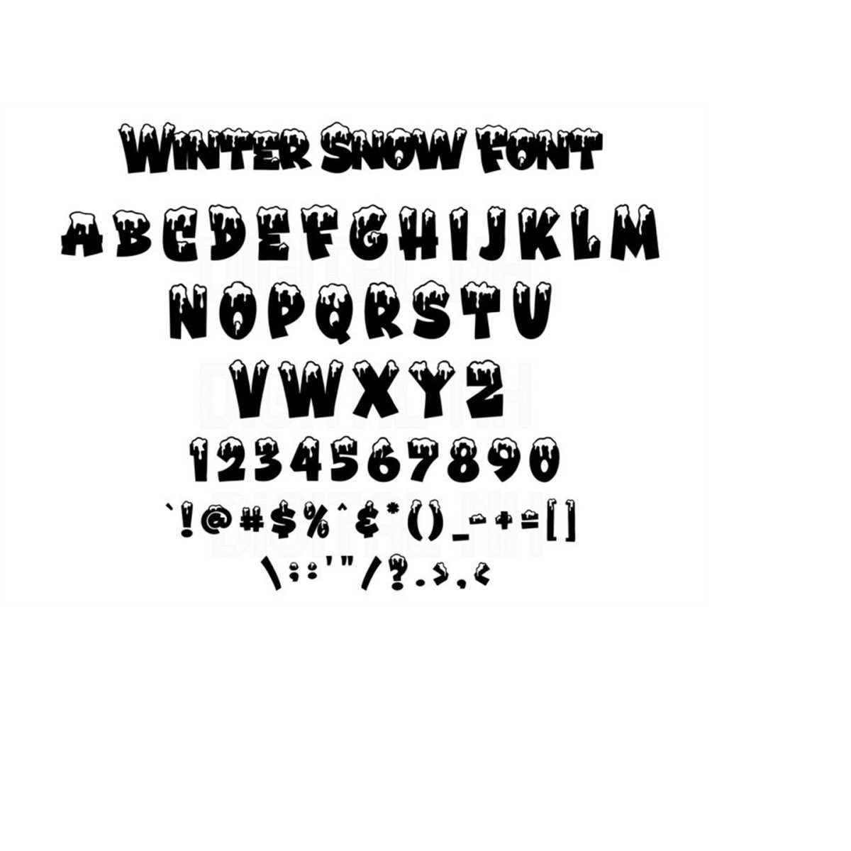 Winter Snow Font SVG, Christmas Font SVG, Snow Font svg, Win | Inspire ...