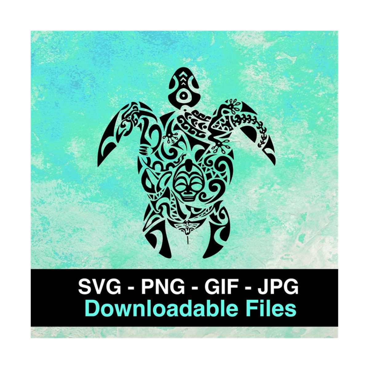 Tribal Hawaiian Sea Turtle - Cuttable Image - Cricut - Silho | Inspire ...