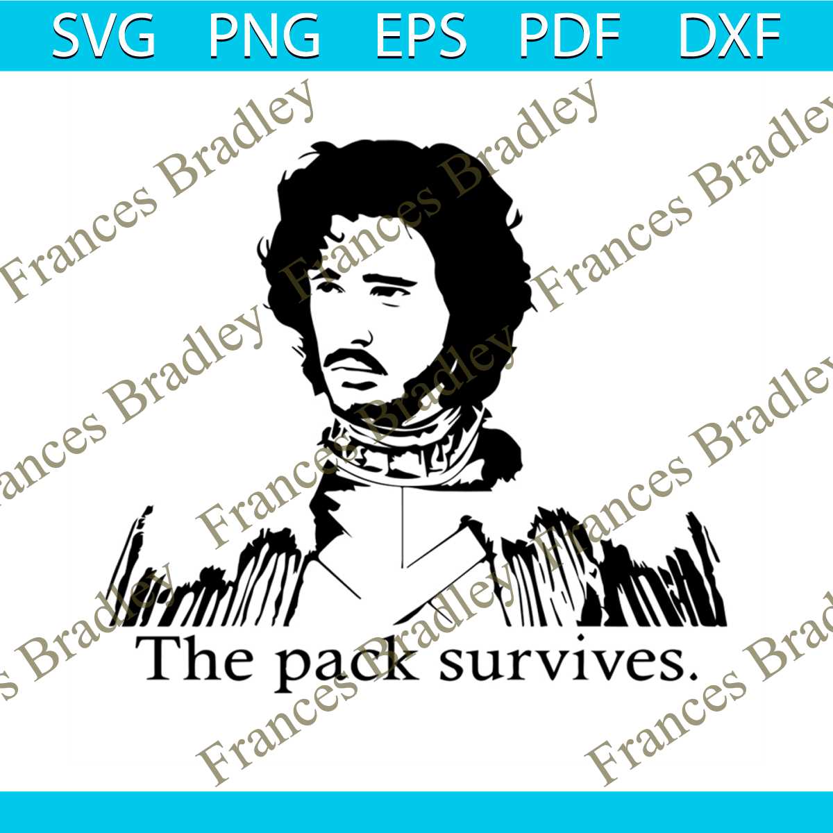 Jon Snow Superhero Game Of Thrones The Pack Survives Svg | Inspire Uplift