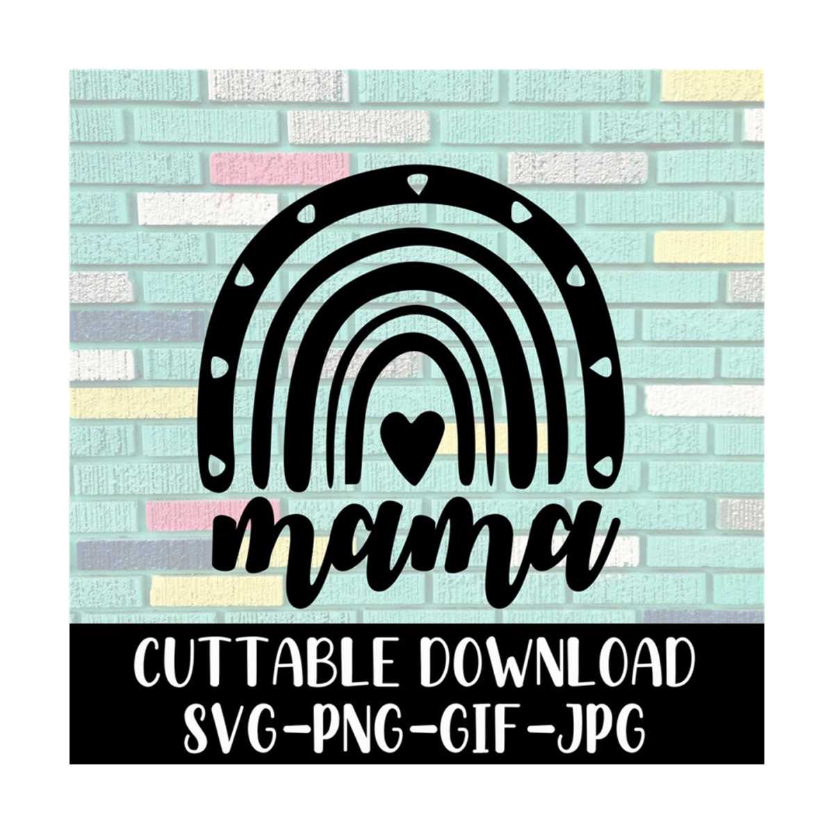 Mama Boho Rainbow - Cricut - Silhouette - Cameo - Instant Do | Inspire ...