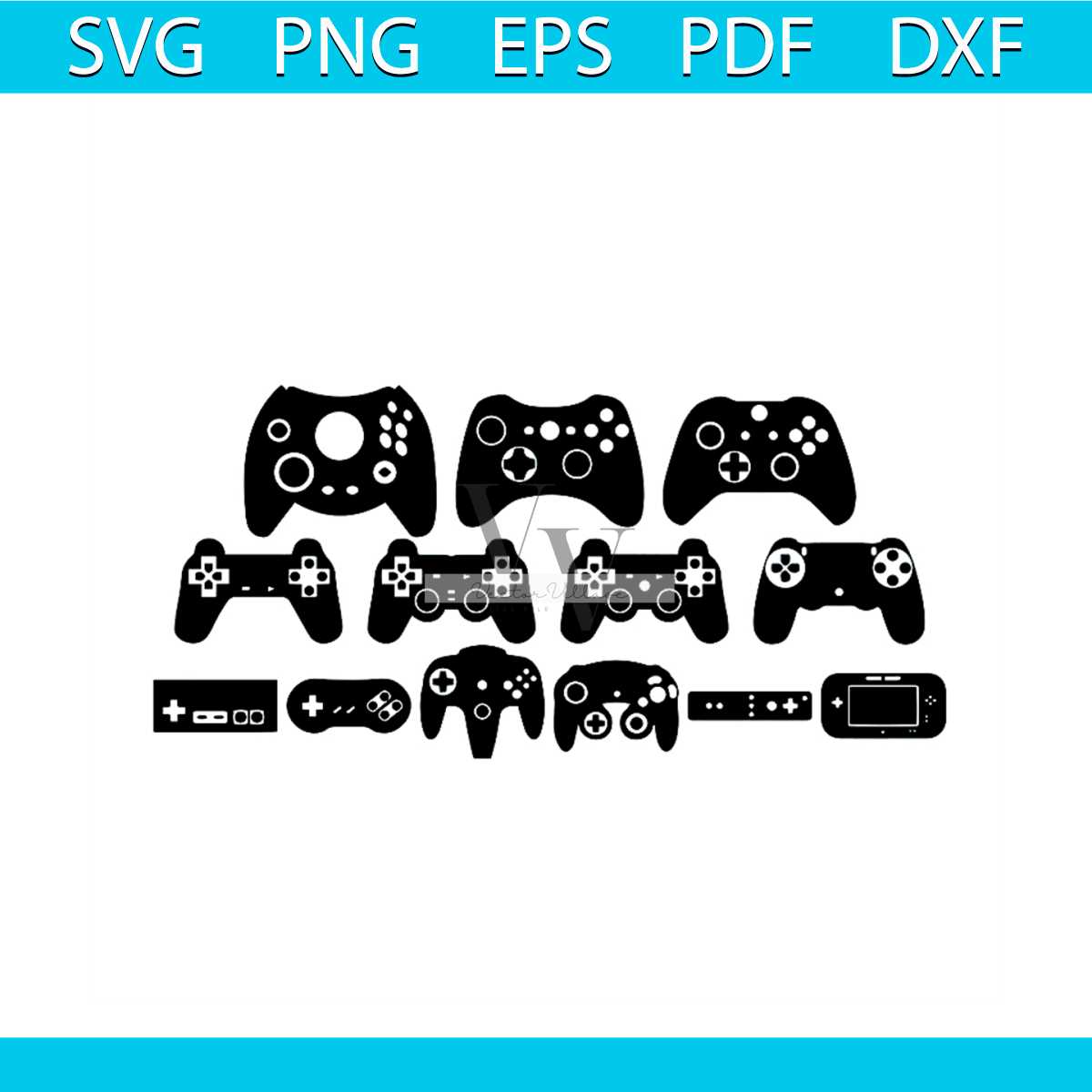 Gamepad Evolution Video Game Bundle Svg, Game Svg | Inspire Uplift