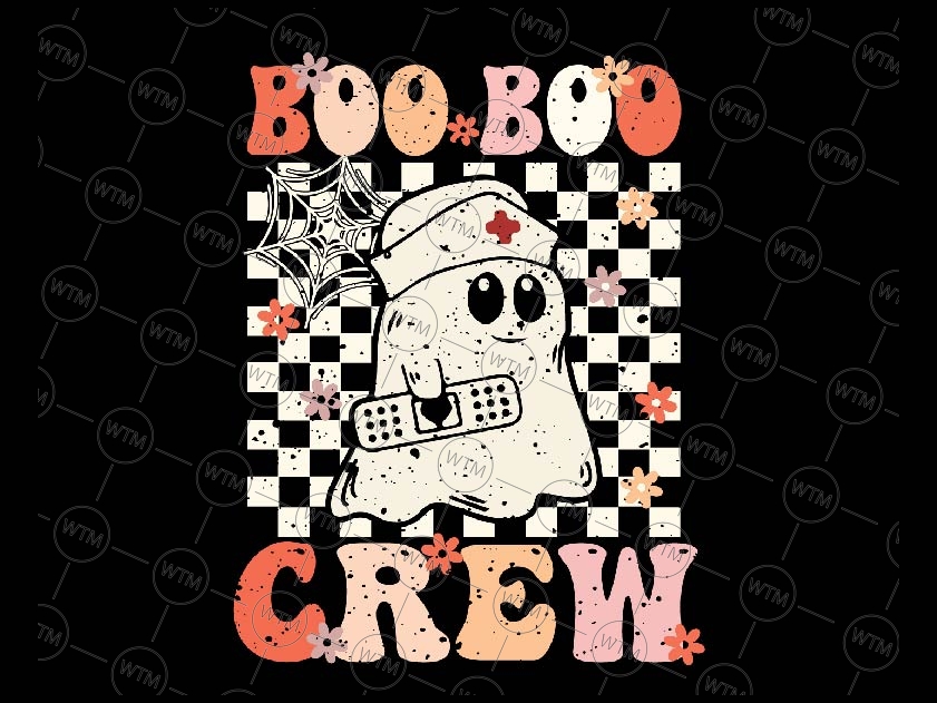 Groovy Boo Boo Crew Nurse Svg, Ghost Paramedic EMT EMS Hallo | Inspire ...