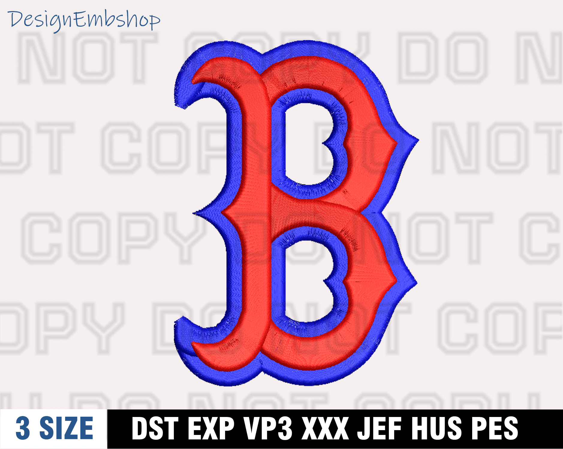 Boston Red Sox Logo 3D Designs, MLB Logo Embroidery Files, M | Inspire ...