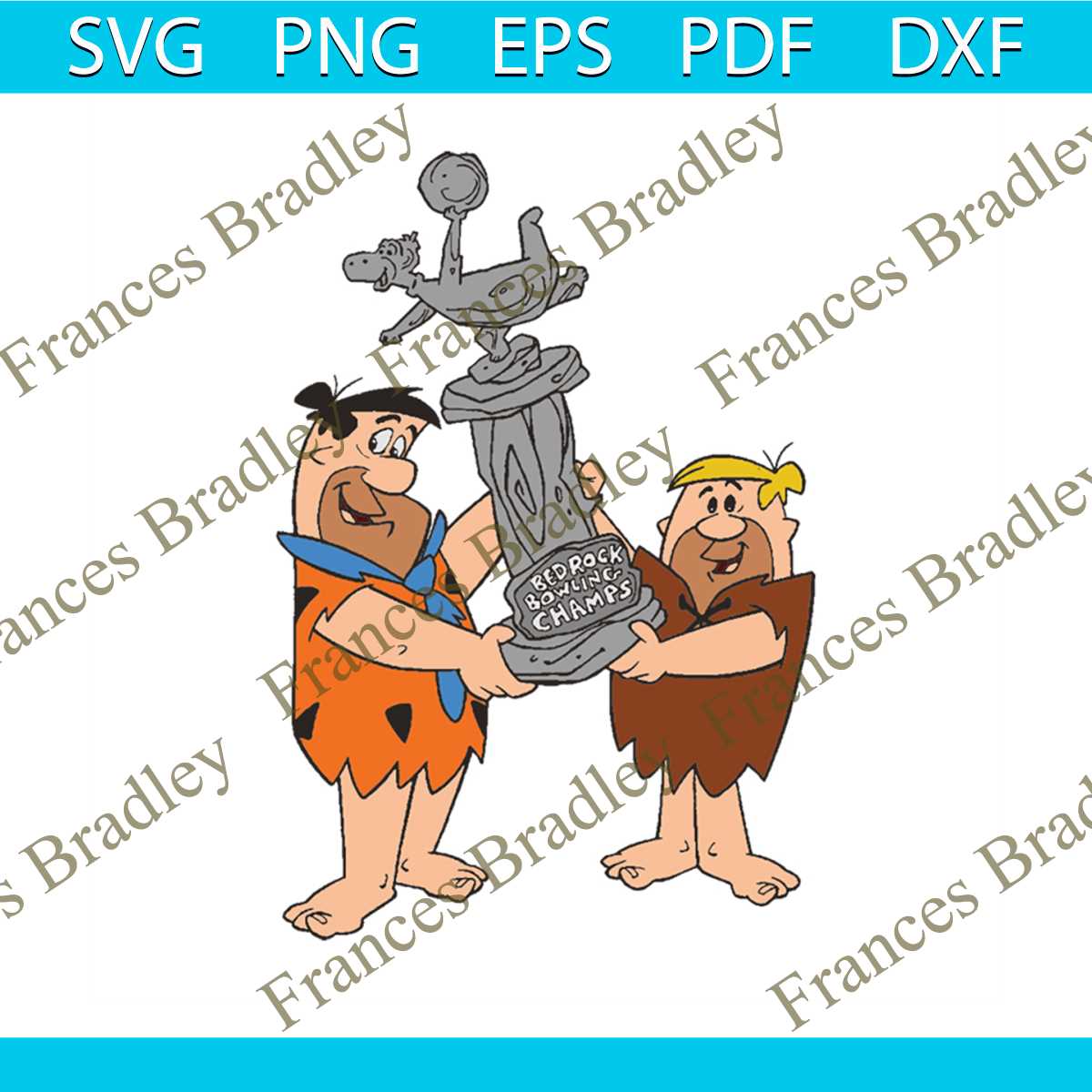 Fred flintstone and barney rubble bowling svg, Cartoon Svg, | Inspire ...