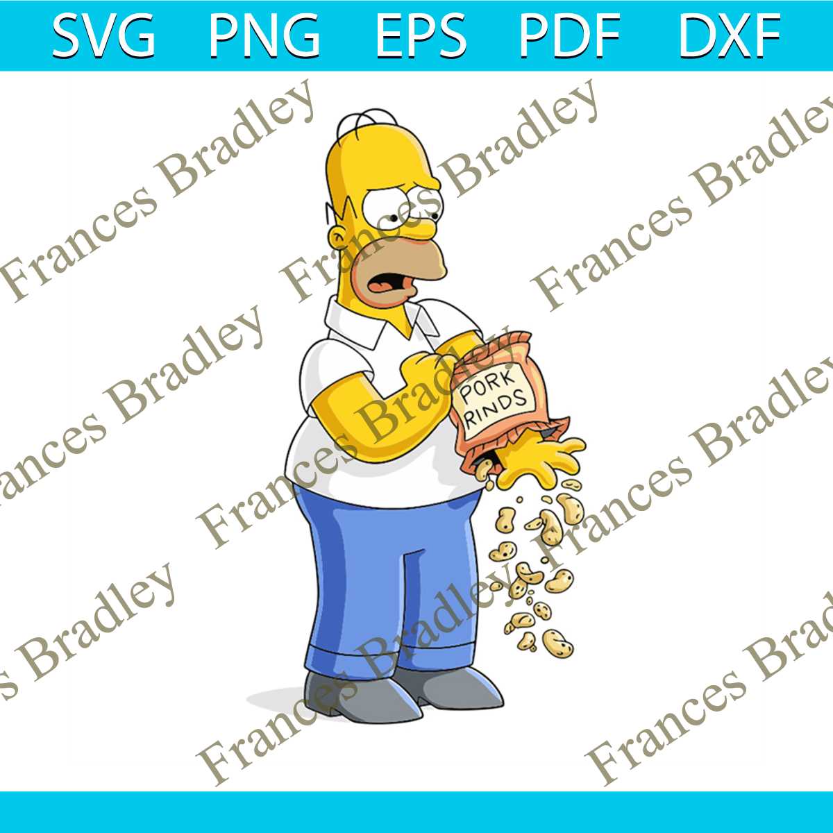Homer simpson eating Svg, Cartoon Svg, The Simpsons Svg, Dad - Inspire ...