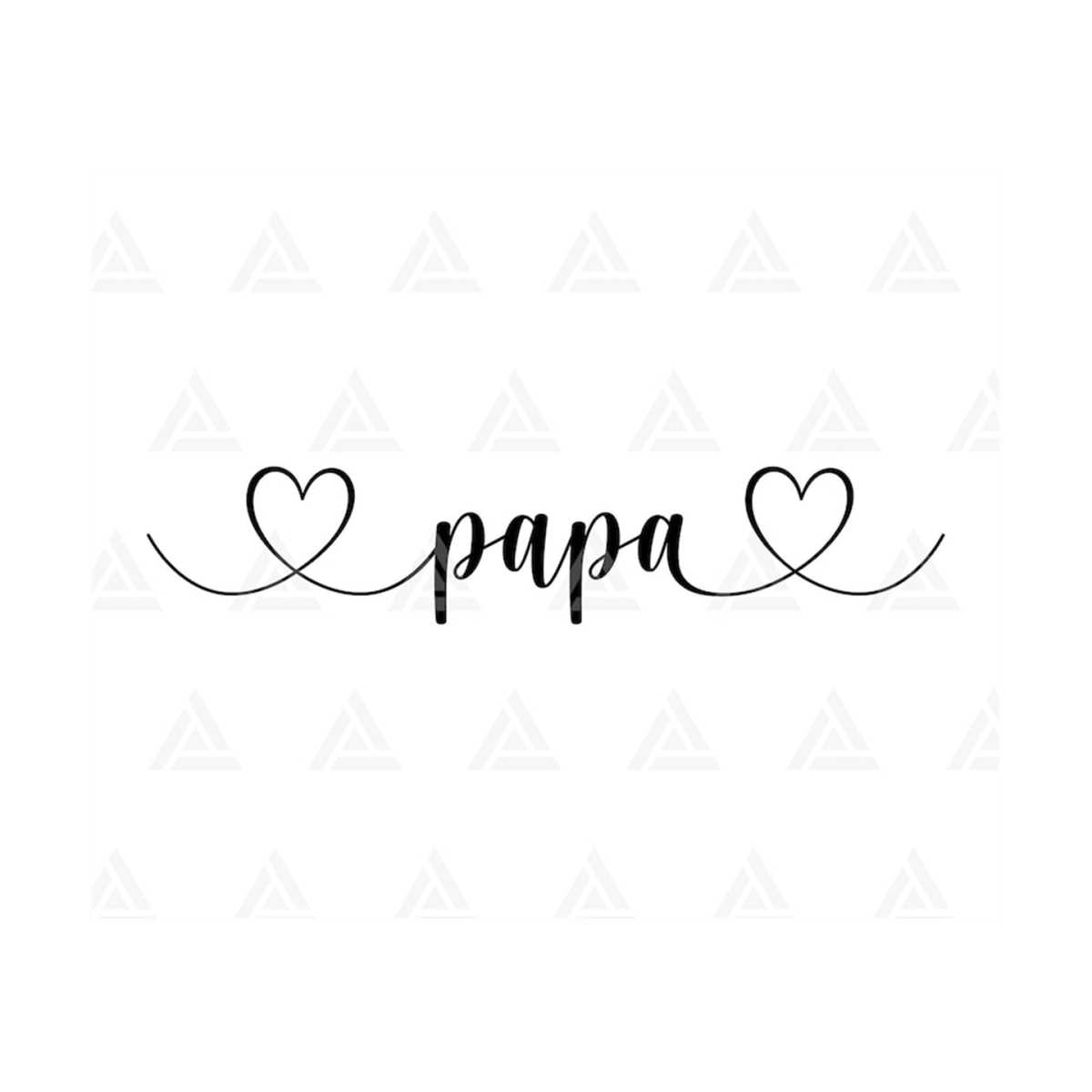 Papa Svg, Papa Heart Svg, Papa T-shirt Design, Father's Day | Inspire ...