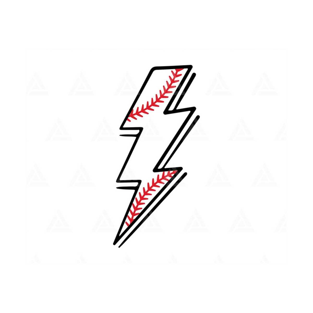 Baseball Lightning Bolt Svg, Baseball Shirt Print, Doodle Th | Inspire ...