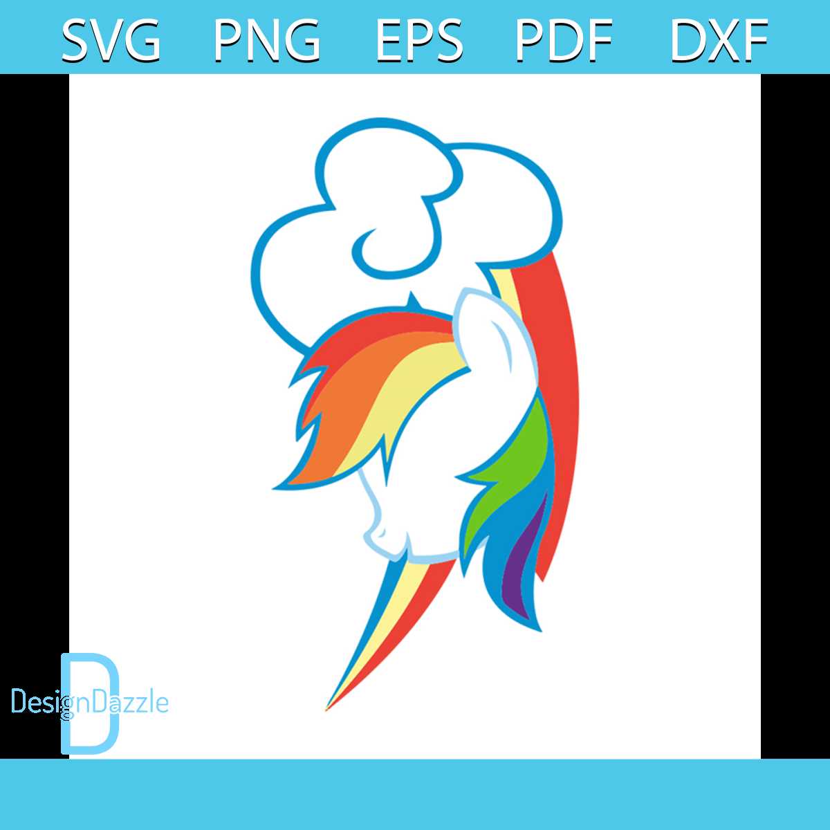 My Little Pony Rainbow Svg, Cartoon Svg, Pony Svg, Animal Sv | Inspire ...