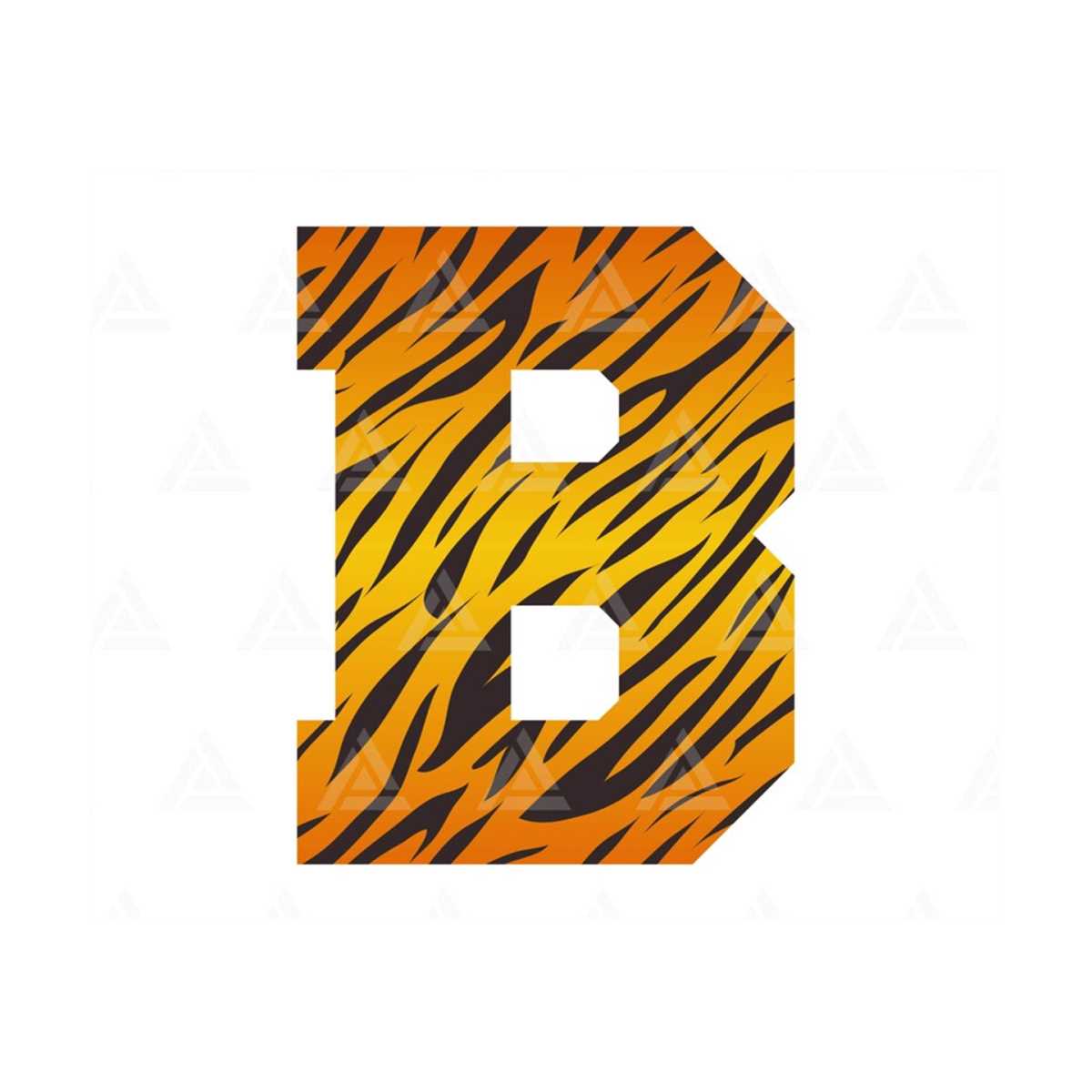 Tiger Uppercase B Letter Svg, Letter B Monogram Svg, Tiger S | Inspire ...
