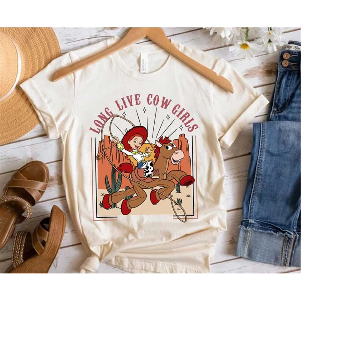 Retro Disney Jessie and Bulleyes Long Live Cow Girl Shirt, D | Inspire ...