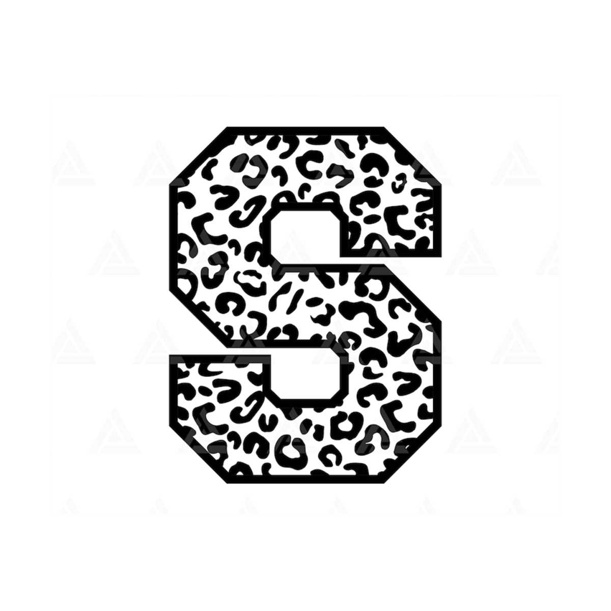 Leopard S Letter Monogram Svg, Cheetah S Letter Svg, Leopard | Inspire ...