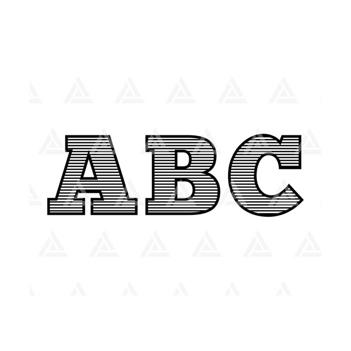 striped font svg - Inspire Uplift