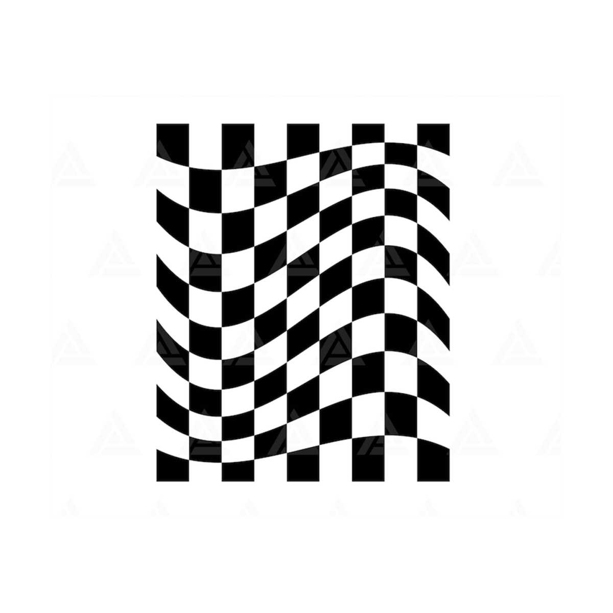 Wavy Checkered Svg, Checkerboard Svg, Wrap Checkered, Retro | Inspire ...