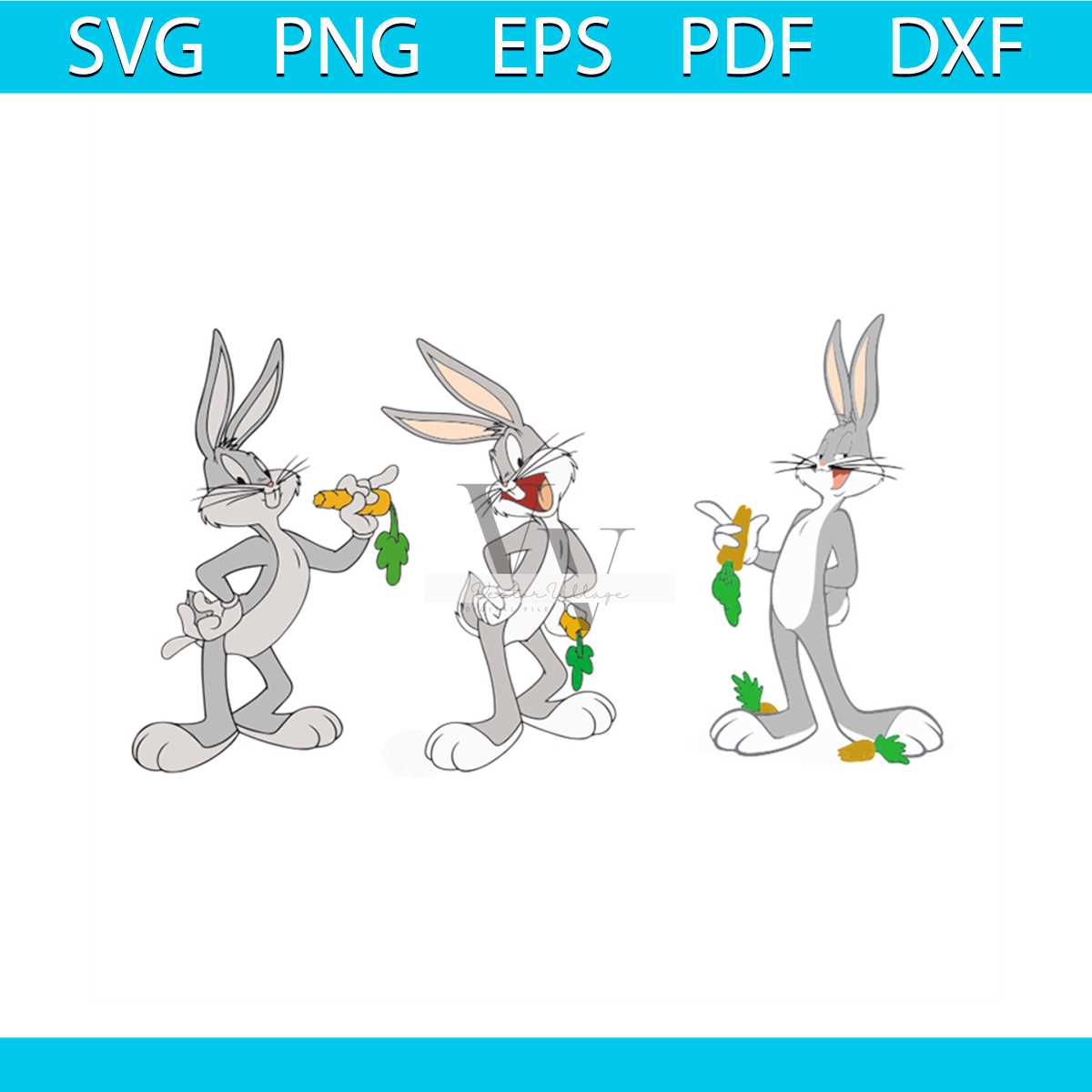Bugs bunny eating carrot svg, Cartoon Svg, Bundle Svg, Bunny | Inspire ...