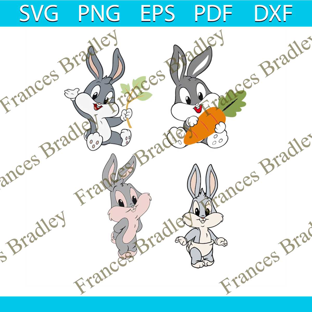 Baby bugs bunny svg, Cartoon Svg, Bundle Svg, Bunny Svg, Rab | Inspire ...