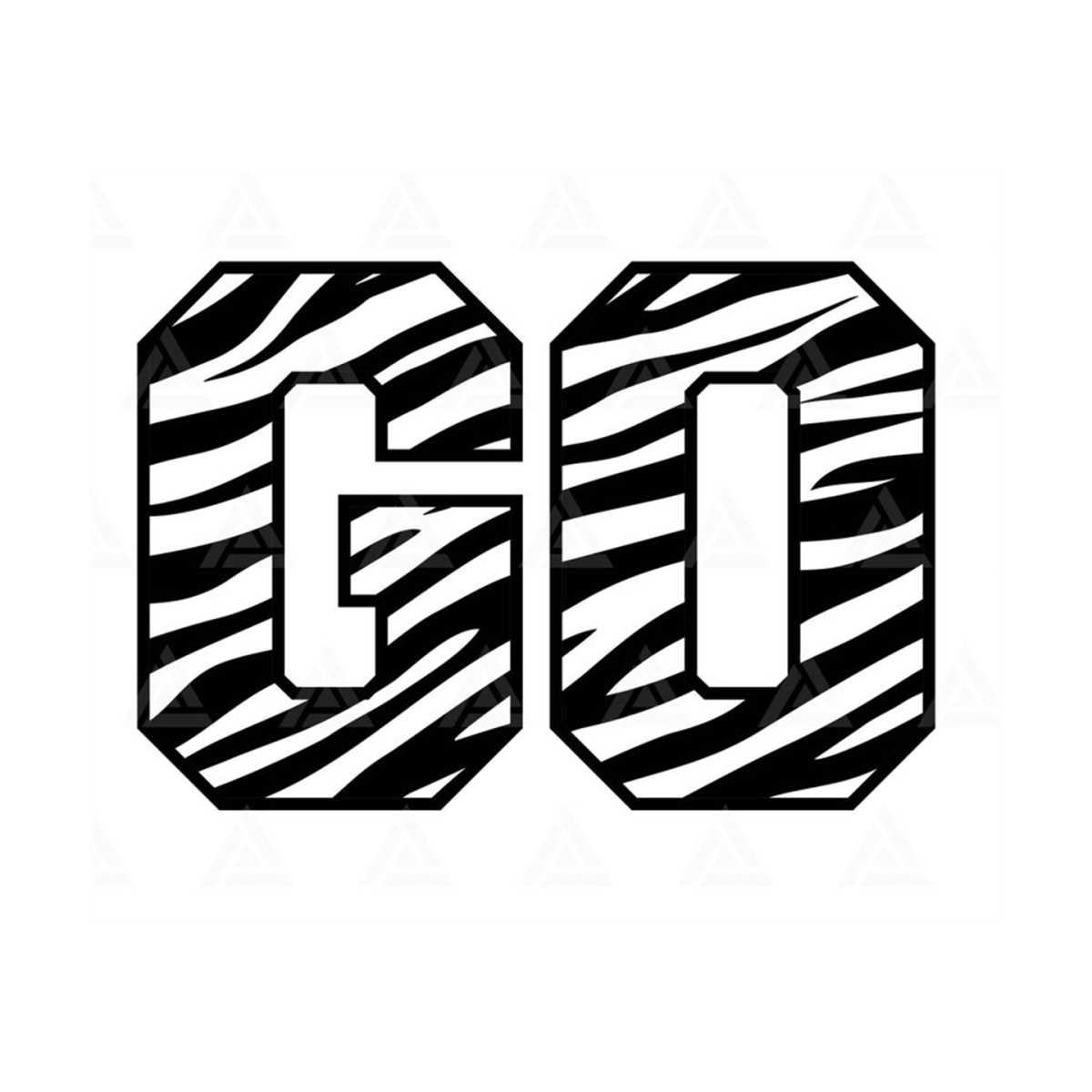 Go Svg, Go Zebra Print Svg, Go Cheerleader Svg, Go Animal St | Inspire ...