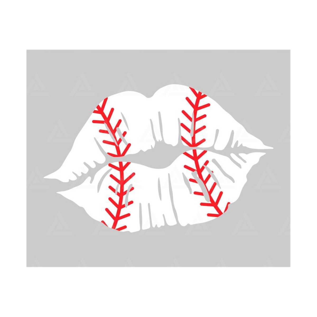 Baseball Lips Svg, Baseball Kiss Svg, Baseball Mom shirt, Di | Inspire ...
