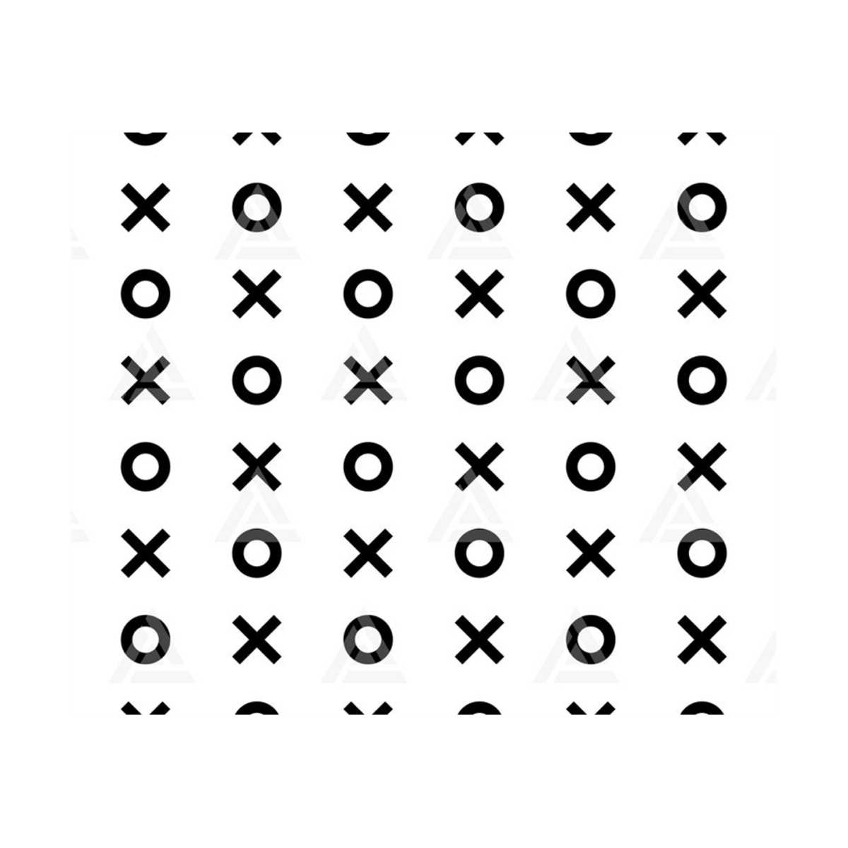 Tic Tac Toe Pattern Svg, Seamless Xo Pattern, Geometric Cros | Inspire Uplift