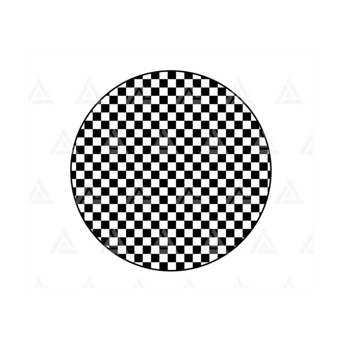 Checkered Circle Svg, Checkered Pattern Svg, Outlined Circle | Inspire ...