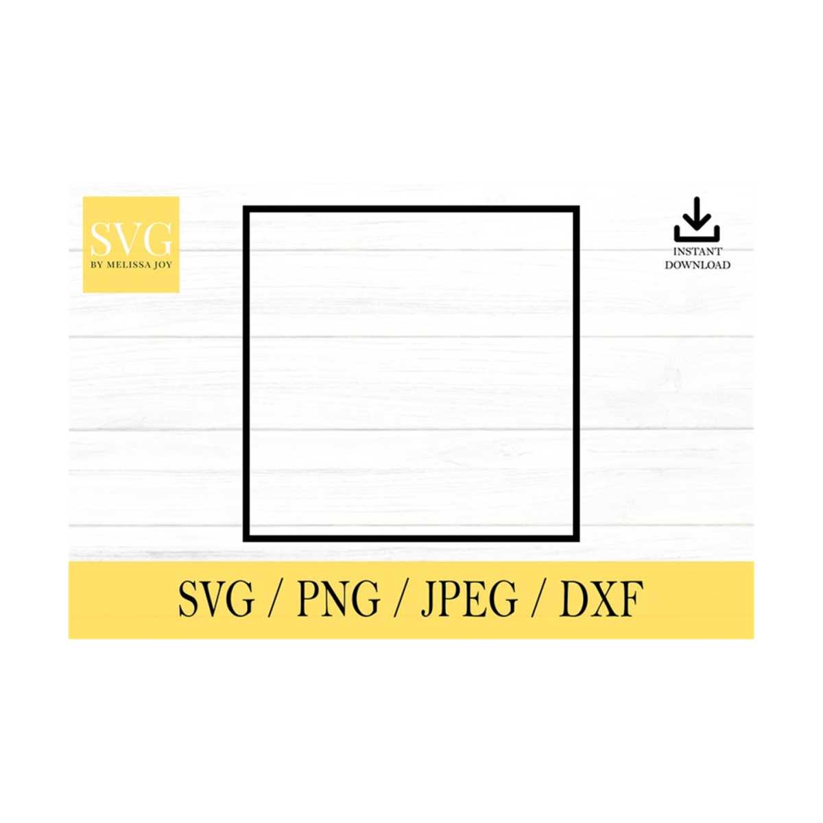Square Outline svg, shapes SVG, svg, png, dxf, jpeg, Digital | Inspire ...