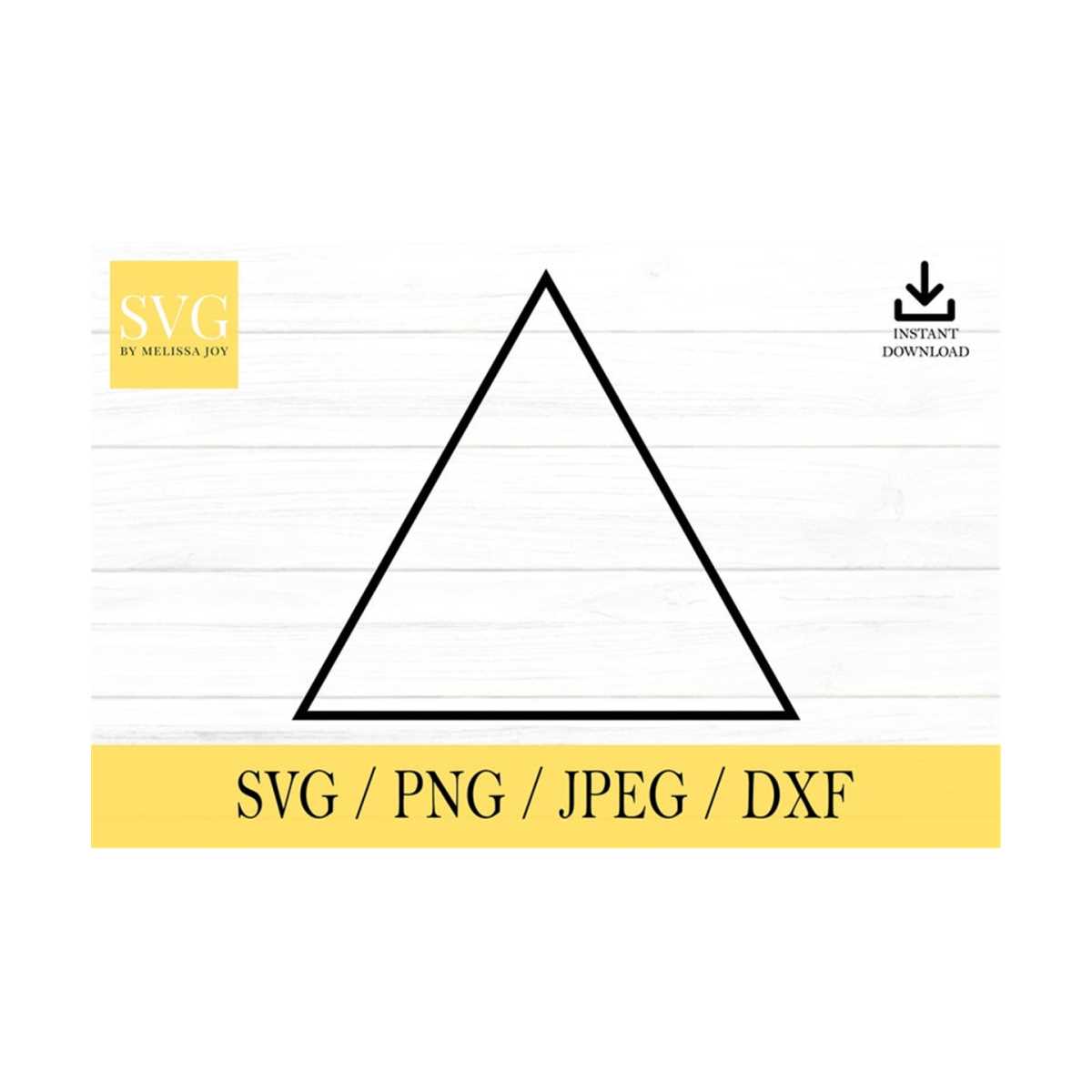 Triangle Outline svg, shapes SVG, svg, png, dxf, jpeg, Digit - Inspire ...