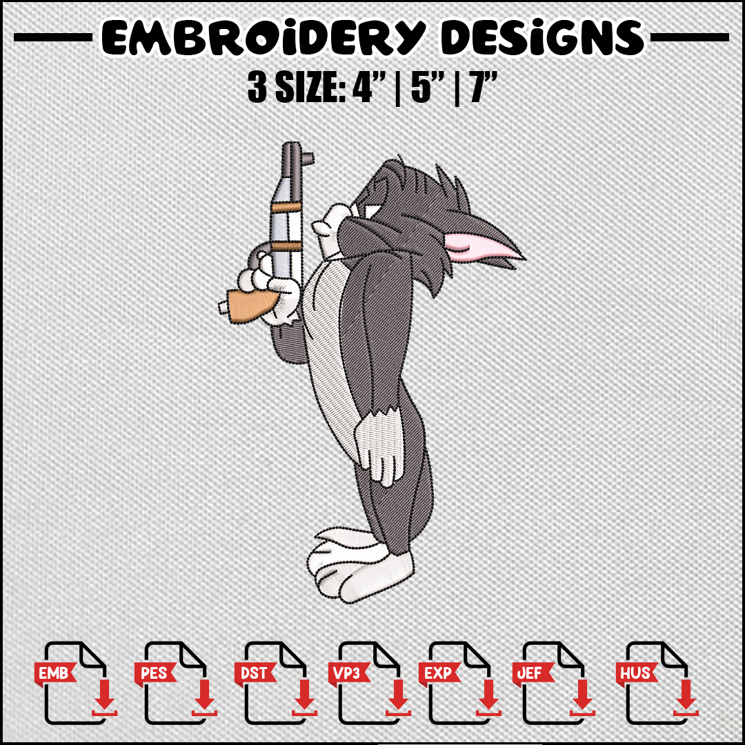 Tom gun embroidery design, Tom embroidery, Tom design, Embro - Inspire ...