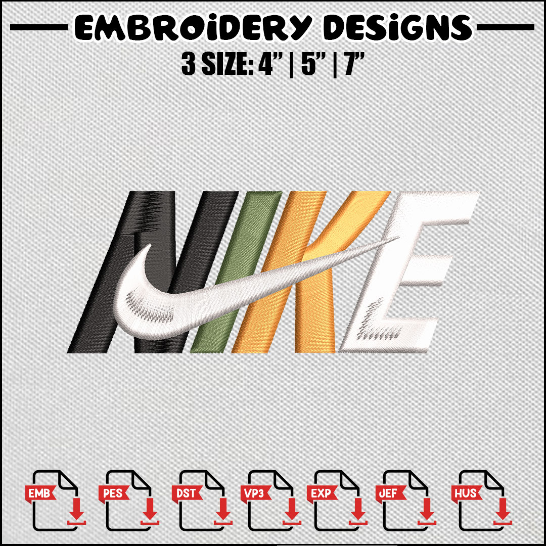 Nike logo embroidery design, Nike embroidery, Nike design, E | Inspire ...