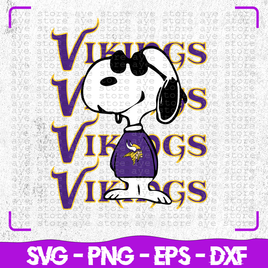Minnesota Vikings Snoopy NFL Svg, Minnesota Vikings, Minneso - Inspire ...